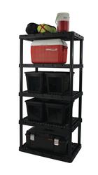 MaxIt™ Knect-A-Shelf™ 36"W x 74"H x 24"D 5-Tier Plastic Shelving Unit ...