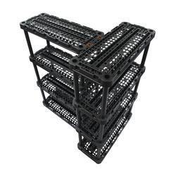 MaxIt™ Knect-A-Shelf® 34-1/4"W x 54-1/2"H x 14-1/4"D Medium-Duty 4-Tier ...