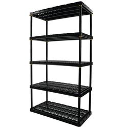 Performax™ 48"W x 83-3/4"H x 24"D Heavy-Duty 5-Tier Adjustable Plastic ...