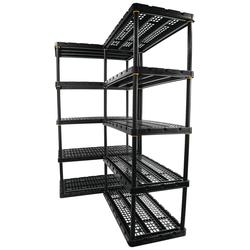 Performax™ 48"W x 83-3/4"H x 24"D Heavy-Duty 5-Tier Adjustable Plastic ...
