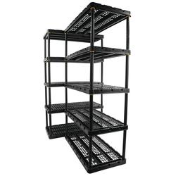 Performax™ 48"W x 83-3/4"H x 24"D Heavy-Duty 5-Tier Adjustable Plastic ...
