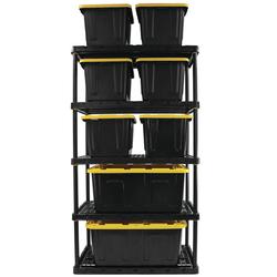 Performax™ 48"W x 83-3/4"H x 24"D Heavy-Duty 5-Tier Adjustable Plastic ...