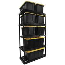 Performax™ 48"W x 83-3/4"H x 24"D Heavy-Duty 5-Tier Adjustable Plastic ...