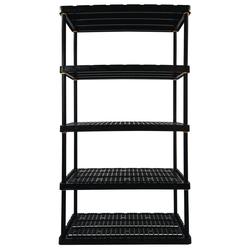 Performax™ 48"W x 83-3/4"H x 24"D Heavy-Duty 5-Tier Adjustable Plastic ...