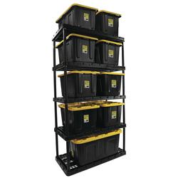 Performax™ 48"W x 83-3/4"H x 24"D Heavy-Duty 5-Tier Adjustable Plastic ...