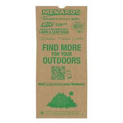 Menards® 30 Gallon Paper Lawn and Leaf Bags - 5 Count at Menards®