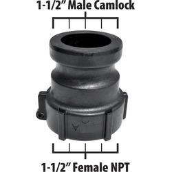 Green Leaf 1-1/2" Male Camlock x 1-1/2" FIP Coupling Adapter at Menards®
