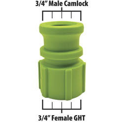 Green Leaf 3/4" Male Camlock x FGHT Coupler at Menards®