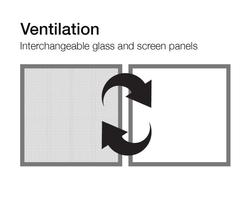 Grisham 36"W x 80"H White Security Storm Door with Mail Slot at Menards®