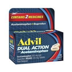 Advil® Dual Action with Ibuprofen 250 mg & Acetaminophen 200 mg Coated ...