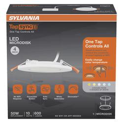 Sylvania® TapSync Microdisk 4" LED Ultra-Thin Canless Downlight at Menards®