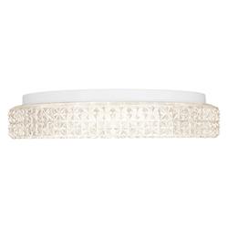 Patriot Lighting® Donte White Integrated LED Flush Mount Ceiling Light ...