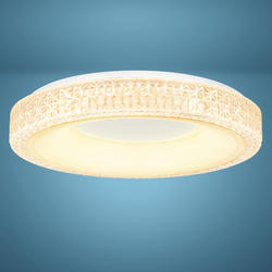 Patriot Lighting® Donte White Integrated LED Flush Mount Ceiling Light ...