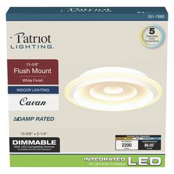 Patriot Lighting® Cavan Integrated LED Flush Mount Ceiling Light at ...