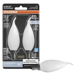 Sylvania® TruWave™ 40 Watt Equivalent Frosted Dimmable B10 E12 Bright ...