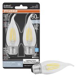 Sylvania® TruWave™ 60 Watt Equivalent Clear Dimmable B10 E26 Bright ...