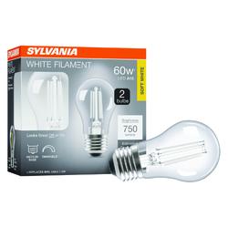 Sylvania® White Filament 60 Watt Equivalent Clear Dimmable A15 E26 Soft ...