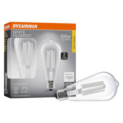 Sylvania® White Filament 100 Watt Equivalent Clear Dimmable ST19 E26 ...