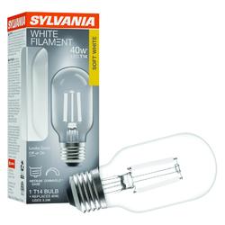Sylvania® White Filament 40 Watt Equivalent Clear Dimmable T14 E26 Soft ...