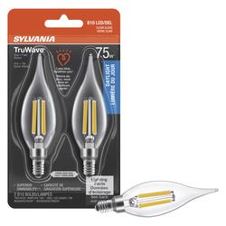 Sylvania® TruWave™ 75 Watt Equivalent Clear Dimmable B10 E12 Daylight ...