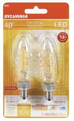 Sylvania® 40-Watt Equivalent B10 Soft White LED Light Bulb - 2 Pack at ...