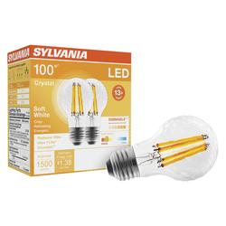 Sylvania® 100 Watt Equivalent Clear Dimmable A19 E26 Soft White LED ...
