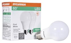 Sylvania® 60 Watt Equivalent Frosted A19 E26 Cool White LED Light Bulb ...