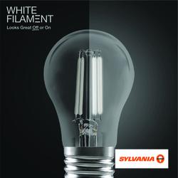 Sylvania® White Filament 60 Watt Equivalent Clear Dimmable A15 E26 Soft ...
