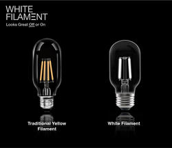 Sylvania® White Filament 40 Watt Equivalent Clear Dimmable T14 E26 Soft ...
