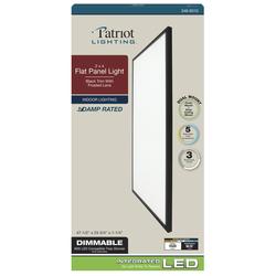 Patriot Lighting® 5500 Lumens 2 x 4 LED Black Flat Panel Light at Menards®
