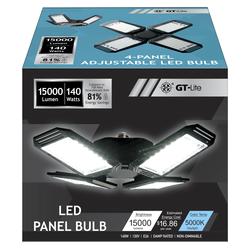 GT-Lite® 750 Watt Equivalent 4-Panel E26 Daylight LED Light Bulb at ...