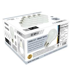 GT-Lite® 100 Watt Equivalent A19 E26 Bright White LED Light Bulb - 16 ...