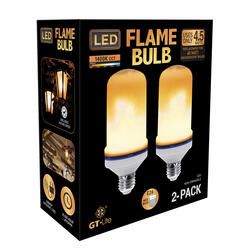 GT-Lite® 40 Watt Equivalent Orange Flame E26 LED Light Bulb - 2 Pack at ...