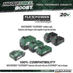 Masterforce® 20-Volt Cordless 2000 Lumen LED Portable Work Light - Tool ...