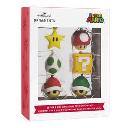 Hallmark® Nintendo Super Mario Mini Shatterproof Christmas Ornaments ...