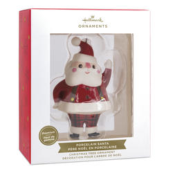 Hallmark® Santa Porcelain Christmas Ornament at Menards®