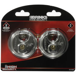 Brinks® 2-3/4" Stainless Steel Discus Padlock - 2 Pack at Menards®