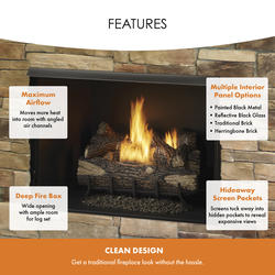 Monessen Exacta 42" Ventless Circulating Fireplace at Menards®