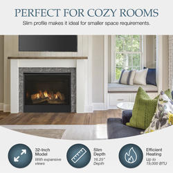 Majestic Mercury 32" Direct Vent Gas Fireplace at Menards®