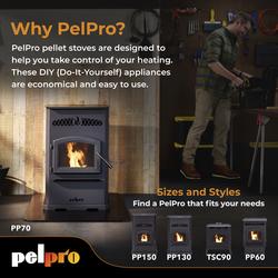 PelPro Pellet Stove with 70 lb. Hopper (2,000 sq. ft.) at Menards®