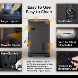 PelPro Pellet Stove with 150 lb. Hopper (2,500 sq.ft) at Menards®