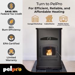 PelPro Pellet Stove with 150 lb. Hopper (2,500 sq.ft) at Menards®