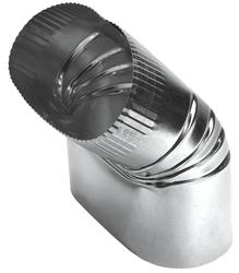 6" 45° Vertical Angle Oval Duct Fitting at Menards®