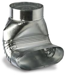 5" Oval To 4" Tapered 90° Round No Crimp Duct Fitting at Menards®