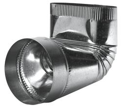 6" Oval To 6" Round 90° Boot Duct Fitting at Menards®