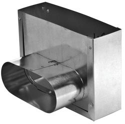 4" x 10" x 6" 90° Oval Register Box Duct Fitting at Menards®