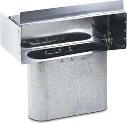 4" x 10" x 6" Oval Stack Head 7" Throat Duct Fitting - 25 Pack at Menards®