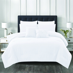 DreamCraft™ Solid White 7Pc Bed In A Bag - Twin at Menards®