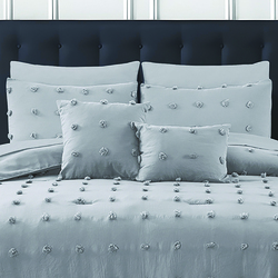 DreamCraft™ Tufted Gray 9Pc Bed In A Bag - California King at Menards®