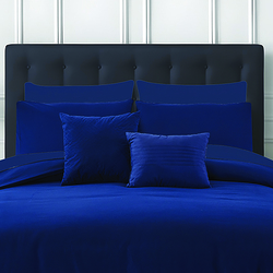 DreamCraft™ Solid Navy 9Pc Bed In A Bag - California King at Menards®